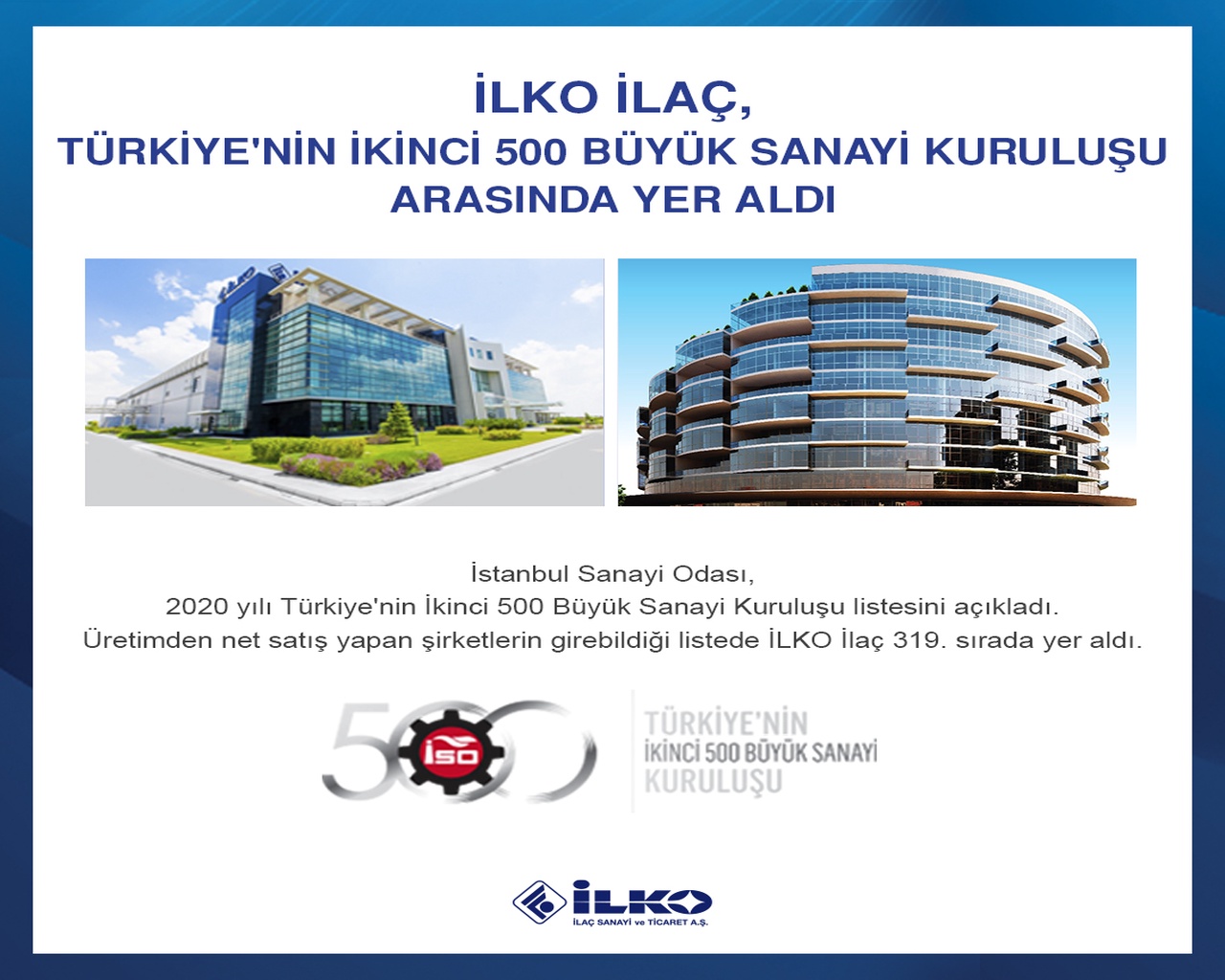 İLKO İlaç San. ve Tic. A.Ş - İlko İlaç