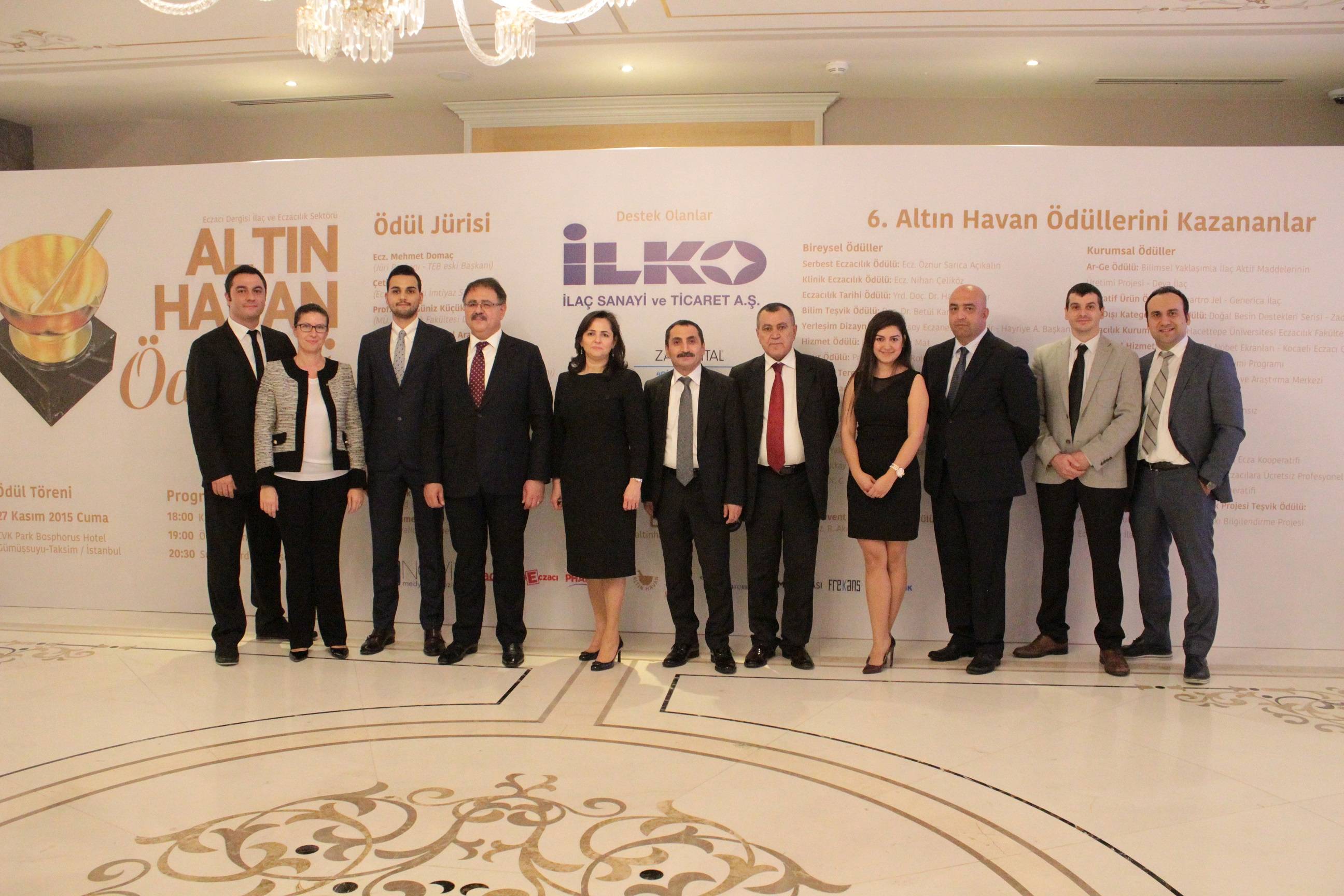 6. Altın Havan Ödüllerinin bu yıl ana sponsoru İLKO İlaç oldu.