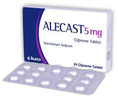 Alecast 5 Mg 28 Chewable Tablets